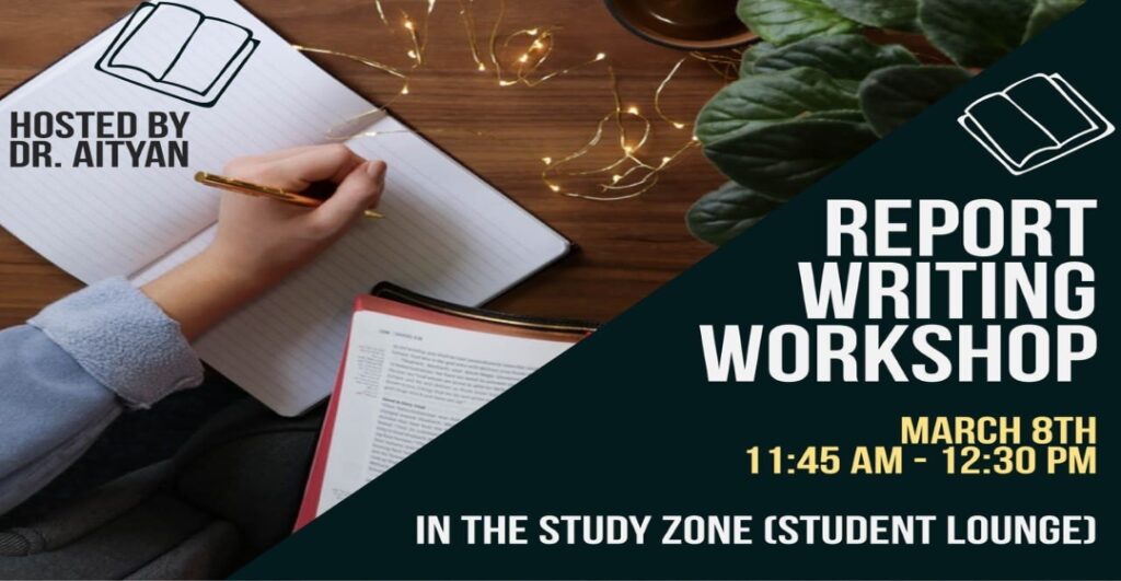 Report Writing Workshop – Student Services